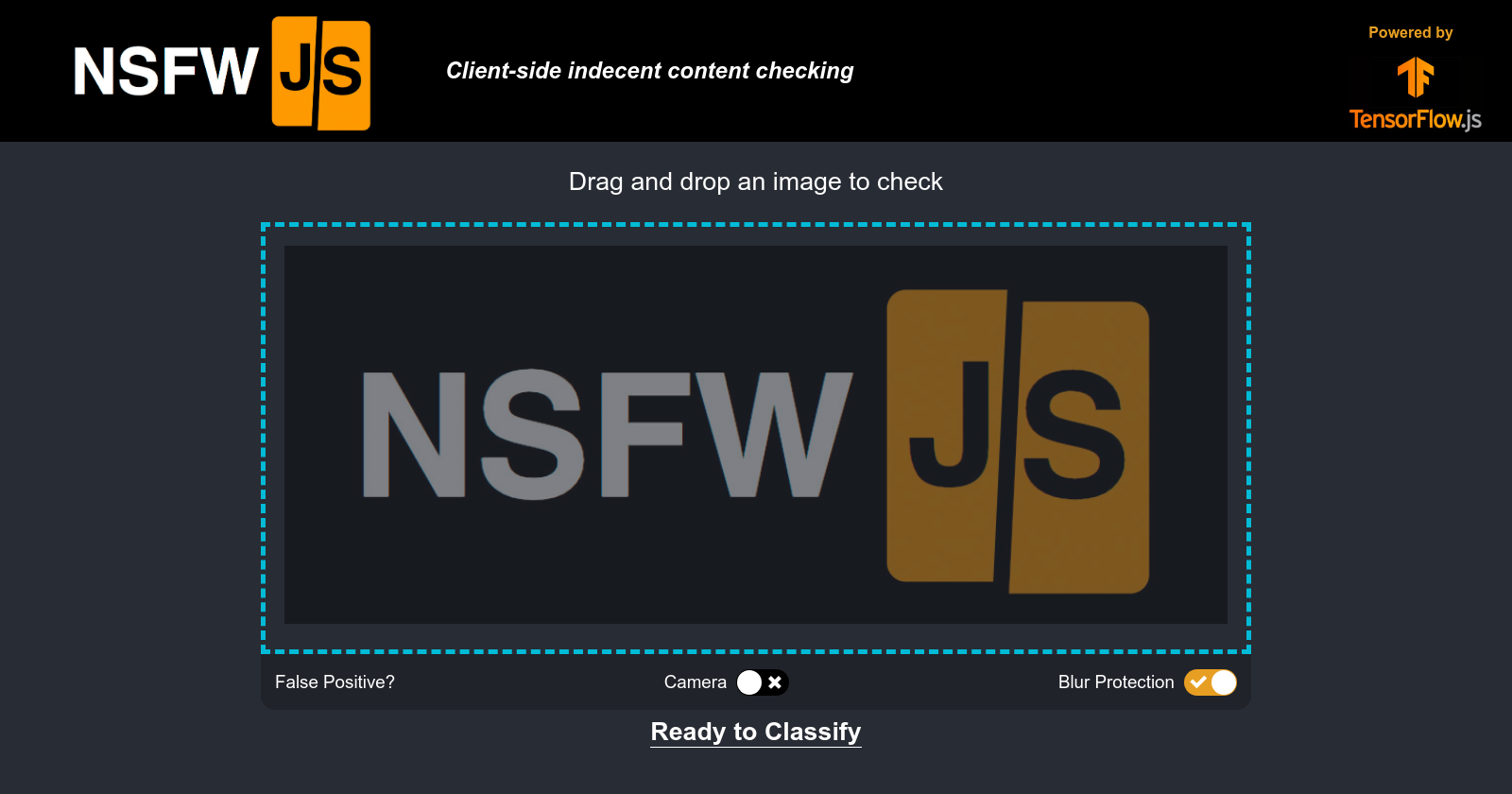 NSFW JS: Client-Side Indecency Detection Tool